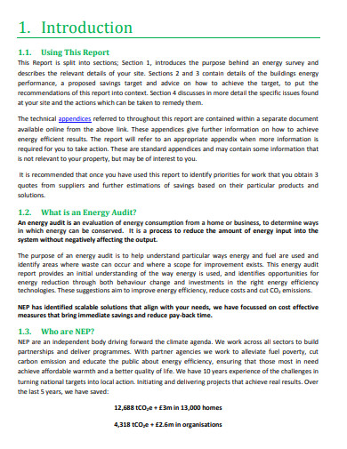Energy Audit Report - 10+ Examples, Format, Pdf | Examples