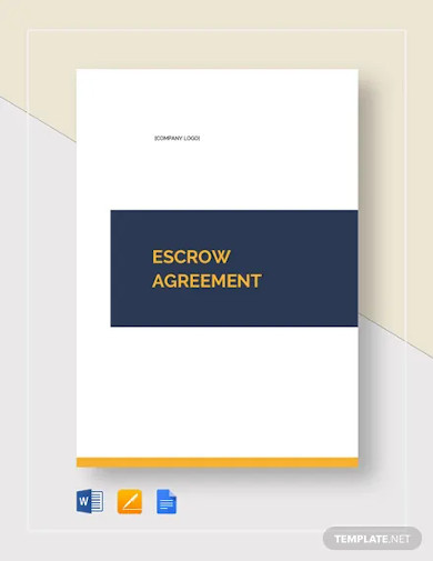 Escrow Agreement - 10+ Examples, Format, Pdf | Examples
