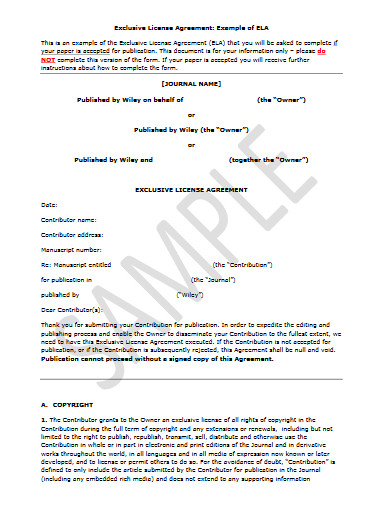 Exclusivity Agreement - 10+ Examples, Format, Pdf | Examples