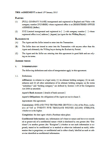 Exclusivity Agreement - 10+ Examples, Format, Pdf | Examples