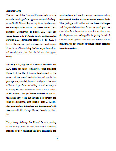 Financial Proposal - 10+ Examples, Format, Pdf | Examples