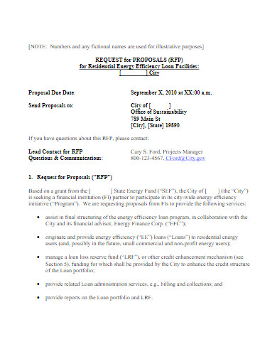 Financial Proposal - 10+ Examples, Format, Pdf | Examples