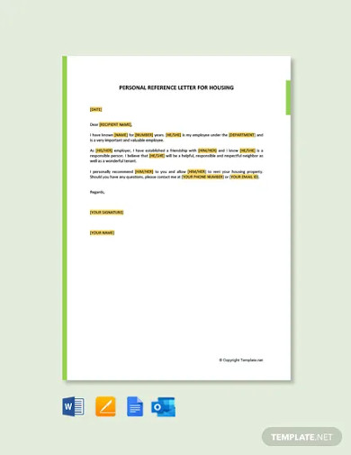 Personal Reference Letter 17 Examples Format Sample Examples