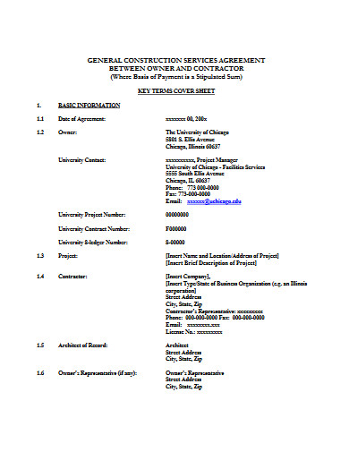 Pre-construction Services Agreement - 10+ Examples, Format, Pdf | Examples