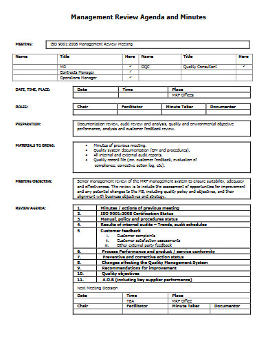 Review Agenda - 10+ Examples, Format, Pdf | Examples