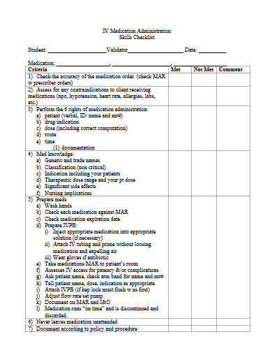 10 Medication Checklist Examples Daily Monthly Holiday Examples