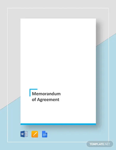 Memorandum of Agreement - 10+ Examples, Format, Pdf | Examples