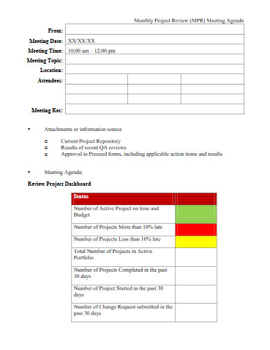 Review Agenda - 10+ Examples, Format, Pdf | Examples