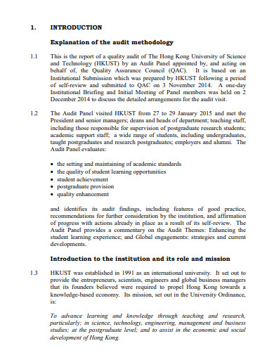 Quality Audit Report - 10+ Examples, Format, Pdf | Examples