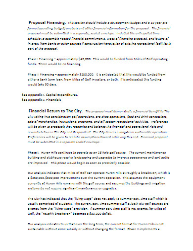 Financial Proposal - 10+ Examples, Format, Pdf | Examples