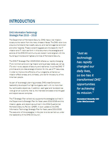 IT Strategy Plan - 10+ Examples, Format, Pdf | Examples