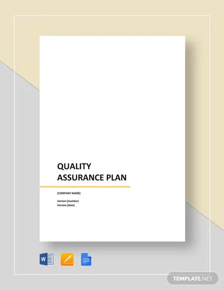 Software Quality Assurance Plan - 11+ Examples, Format, Pdf | Examples