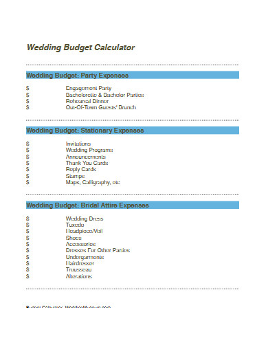 Party Budget - 10+ Examples, Format, Pdf | Examples