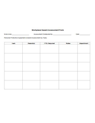 Hazard Assessment Form - 10+ Examples, Format, Sample | Examples