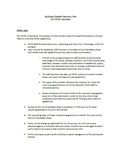 Disaster Recovery Plan - 10+ Examples, Format, Pdf | Examples