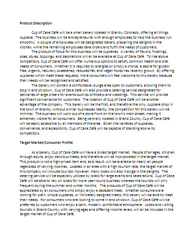 Cafe Business Plan - 10+ Examples, Format, Pdf | Examples