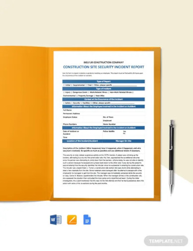 Security Report - 15+ Examples, Format, Pdf | Examples