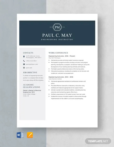 Engineering Resume - 15+ Examples, Format, Sample | Examples
