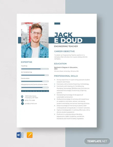 Engineering Resume - 15+ Examples, Format, Sample | Examples