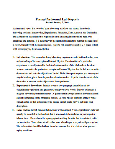  Formal Lab Report Title Page Guide On How To Format A Good Lab 