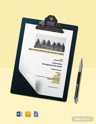 Construction Management Plan - 15+ Examples, Format, Pdf | Examples