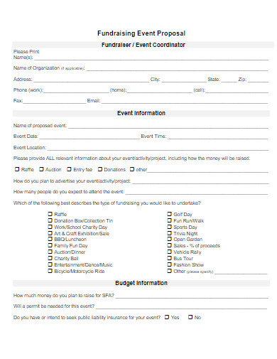 Fundraising Event Proposal - 10+ Examples, Format, How to Write, Pdf