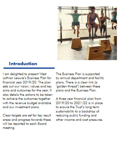 Gym Business Plan - 10+ Examples, Format, Pdf | Examples