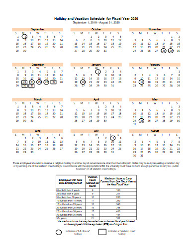 Vacation Schedule - 10+ Examples, Format, Pdf | Examples