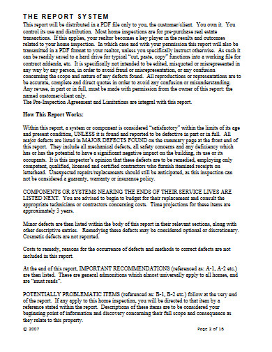 Home Inspection Report - 10+ Examples, Format, Pdf | Examples