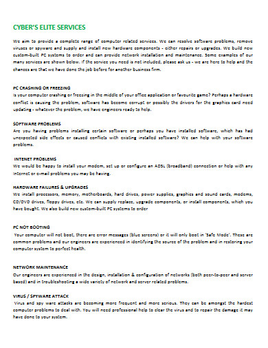 IT Maintenance Contract - 10+ Examples, Format, Pdf | Examples