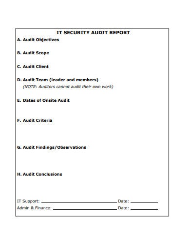 Security Report - 15+ Examples, Format, Pdf | Examples