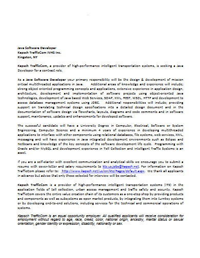 Java Developer Resume - 10+ Examples, Format, How to Create, PDF