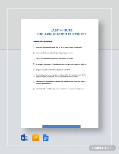 Job Application - 10+ Examples, Format, Pdf | Examples