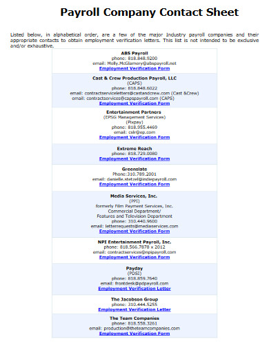 Company Sheet - 15+ Examples, Format, Pdf | Examples
