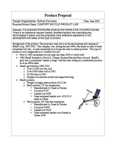 Product Proposal - 30+ Examples, Format, Pdf | Examples