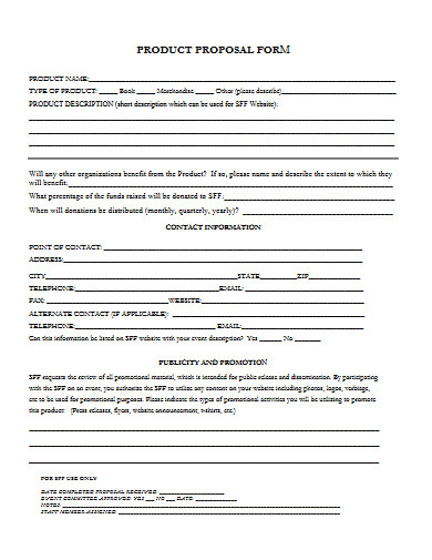 Product Proposal - 30+ Examples, Format, Pdf | Examples