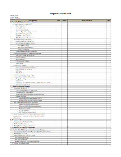 10 Project Execution Plan Examples Construction Engineering 