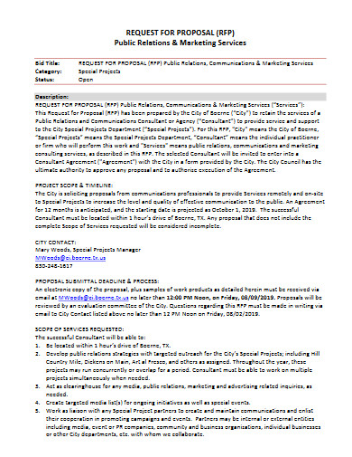 Public Relations Proposal - 10+ Examples, Format, Pdf | Examples