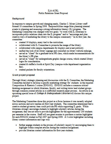 Public Relations Proposal - 10+ Examples, Format, Pdf | Examples