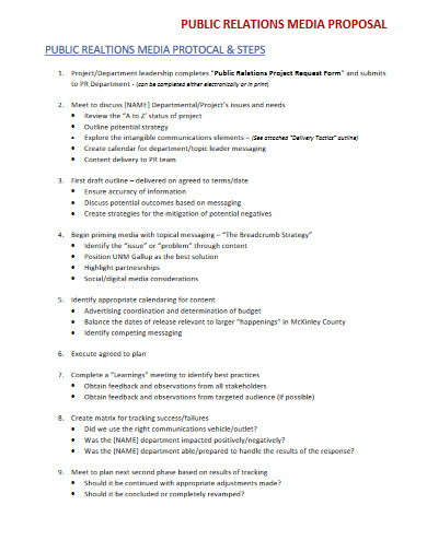 Public Relations Proposal - 10+ Examples, Format, Pdf | Examples