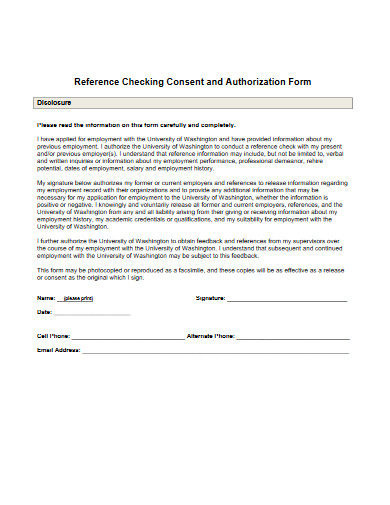 Reference Checking Form - 10+ Examples, Format, Sample | Examples