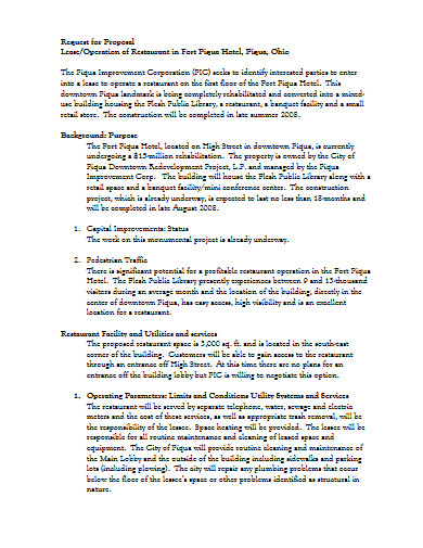 Restaurant Business Proposal - 10+ Examples, Format, Pdf | Examples