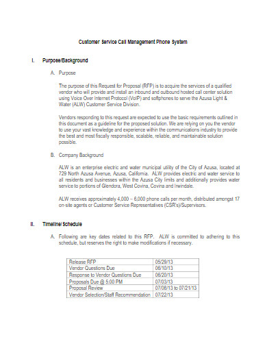 Customer Service Proposal - 10+ Examples, Format, Pdf | Examples