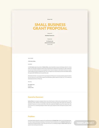 Small Business Proposal - 10+ Examples, Format, Pdf | Examples
