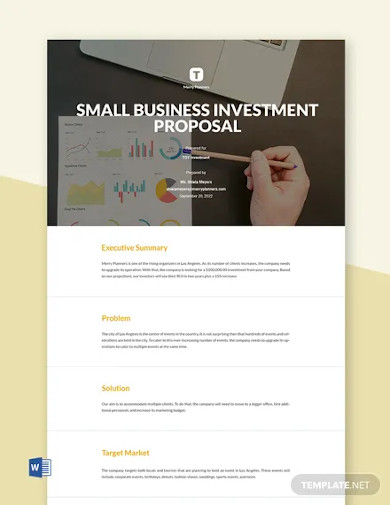 Small Business Proposal - 10+ Examples, Format, Pdf | Examples