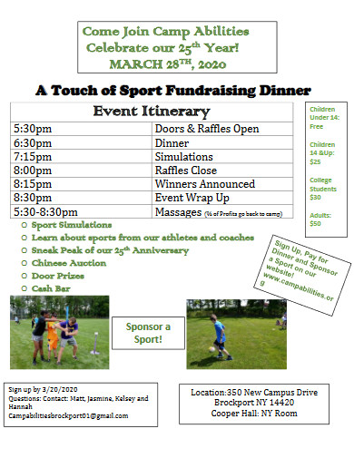 Event Itinerary - 15+ Examples, Format, Pdf | Examples