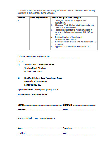 30+ Standard Operating Procedure Examples in MS Word | Pages | Charts | MS Excel | PDF | Examples