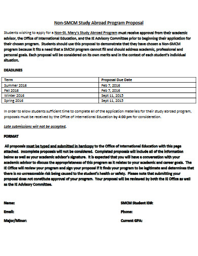 Program Proposal - 10+ Examples, Format, Pdf | Examples