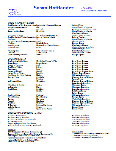 Theater Resume - 10+ Examples, Format, How To Create, PDF