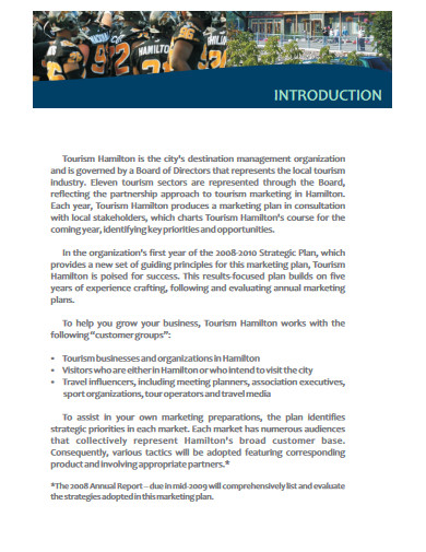 Tourism Marketing Plan - 10+ Examples, Format, Pdf | Examples